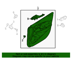 2018-2021 Hyundai Kona Door Trim Panel 82307-J9030-TRY | OEM Parts Online