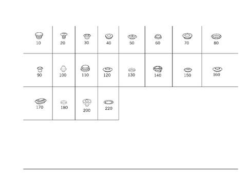 Expansion Plugs, Grommets for 1999 Mercedes-Benz SLK230 | Mercedes-Benz ...