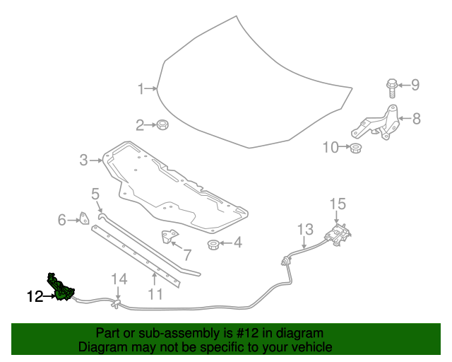 2013-2019 Nissan Sentra Lock 65601-5UD0A | GetOEMParts.com