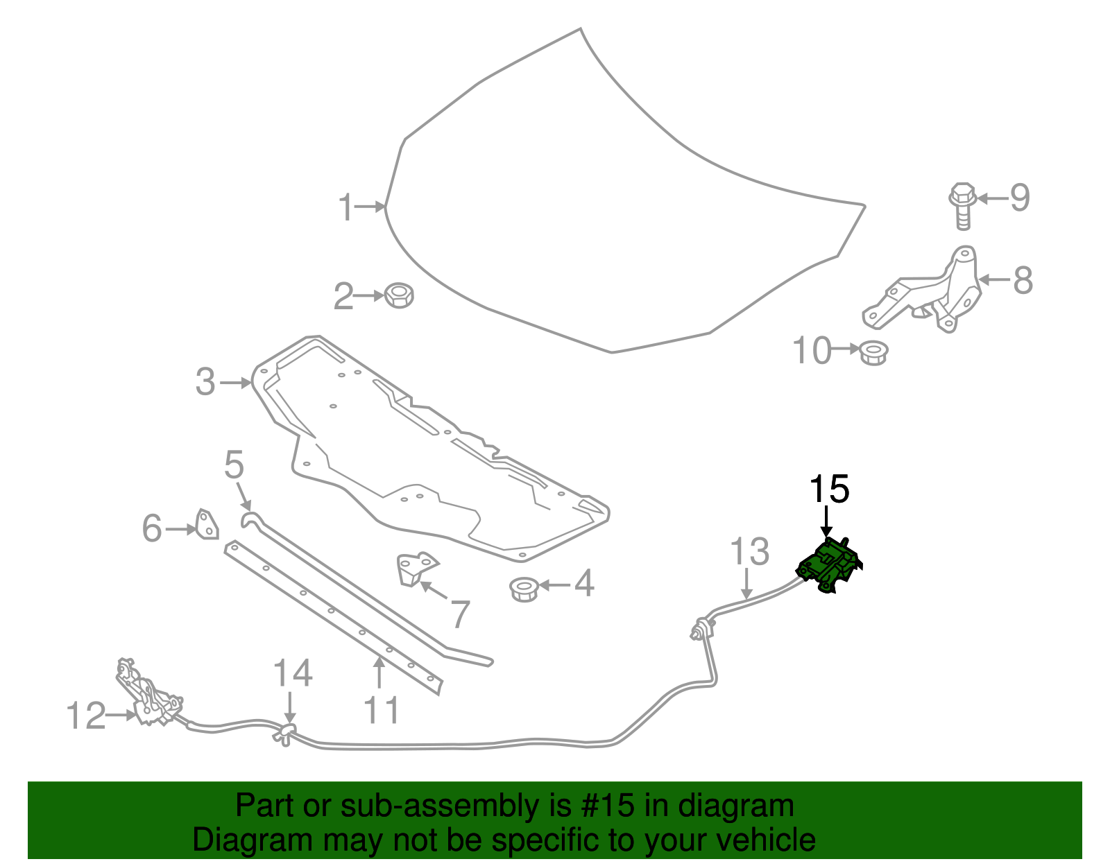 2013-2019 Nissan Release Handle 65622-9HT0A | Parts for Nissans