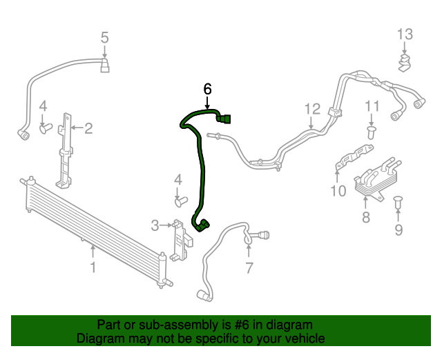 Genuine Inlet Hose for 2016-2019 Land Rover | Land Rover Part# LR036521 ...