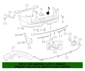 90189-06228 - Bumper Cover Grommet 2010-2022 Toyota | Longo Toyota Parts