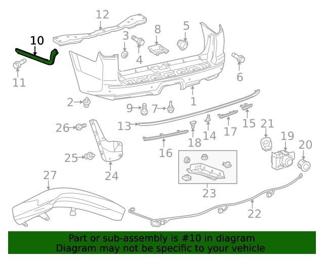 52156-35050 - Side Retainer - 2010-2022 Toyota 4Runner | OEM Genuine ...