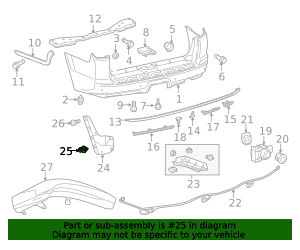 52161-20010 - Mud Guard Clip - 2000-2022 Toyota | OEM Genuine Toyota Parts