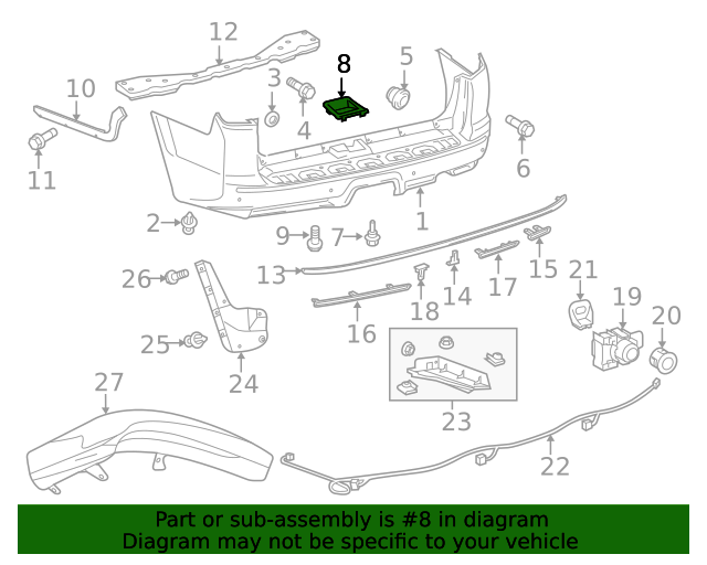 58766-35010 - Hole Cover - 2010-2023 Toyota 4Runner | OEM Genuine ...