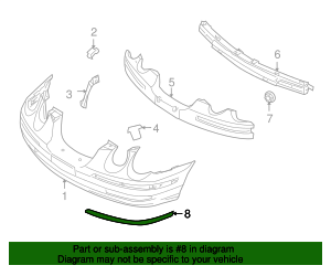 2004-2006 Kia Amanti Molding - Driver's Side (LH) 86571-3F051 ...