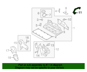 2010-2014 Volkswagen Golf Vent Tube 03L-103-493-AL | OEM Parts Online