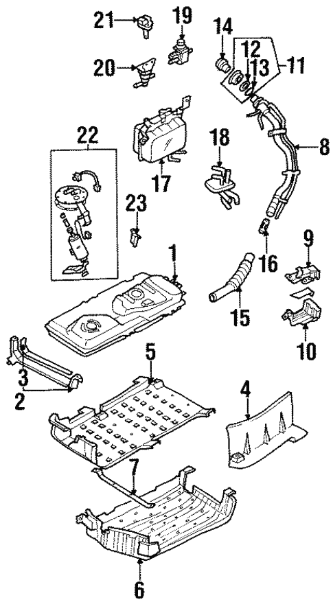 Fuel System Components for 1998 Mazda MPV | RealMazdaParts.com