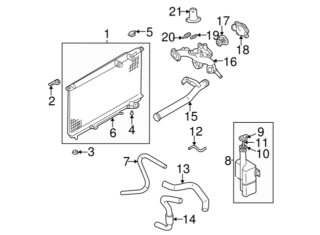 Hyundai - 39220-35710 - Coolant Temp Sensor - 1999-2002 Hyundai Sonata ...
