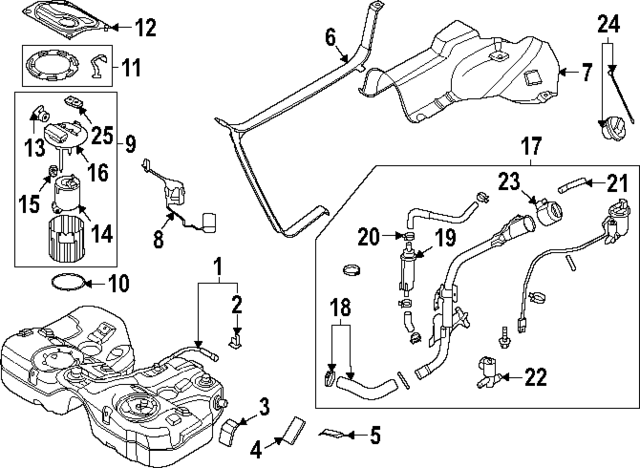 31152-L0000 - Fuel Pump Assembly Lock Ring 2021-2024 Kia K5 | Kia.Parts ...