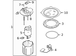 31120-T6000 - Fuel Pump Assembly 2021-2023 Genesis GV80 ...