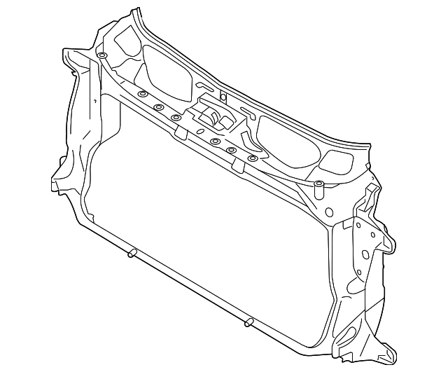 2010-2016 Porsche Panamera Radiator Support 970-504-481-01 | European ...