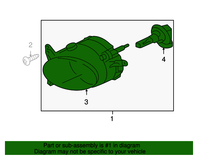 2009-2015 Mitsubishi Lancer Fog Lamp Assembly 8321A463 ...