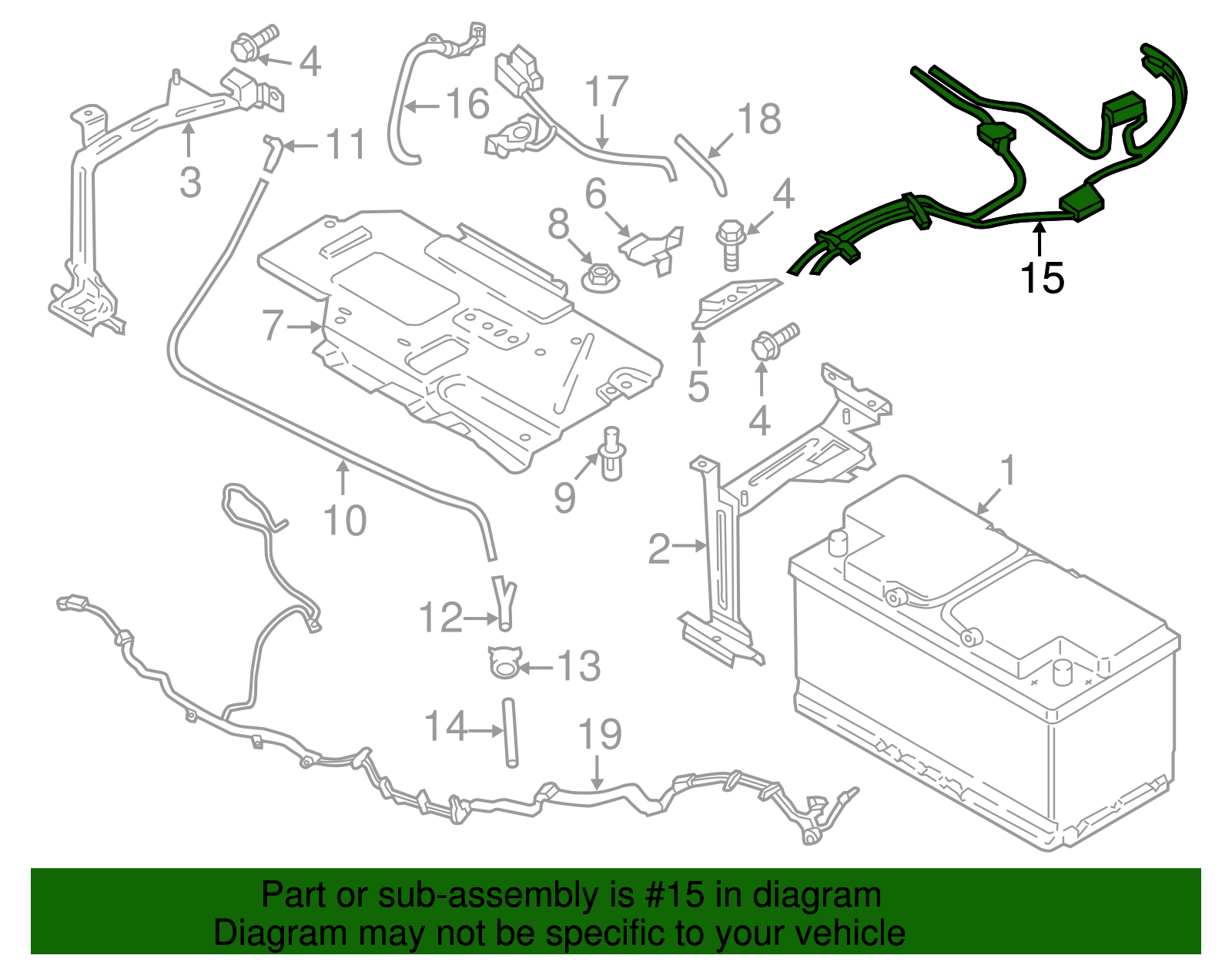61129322056 - 2014-2019 BMW Positive Cable (61-12-9-322-056) | BMW of ...
