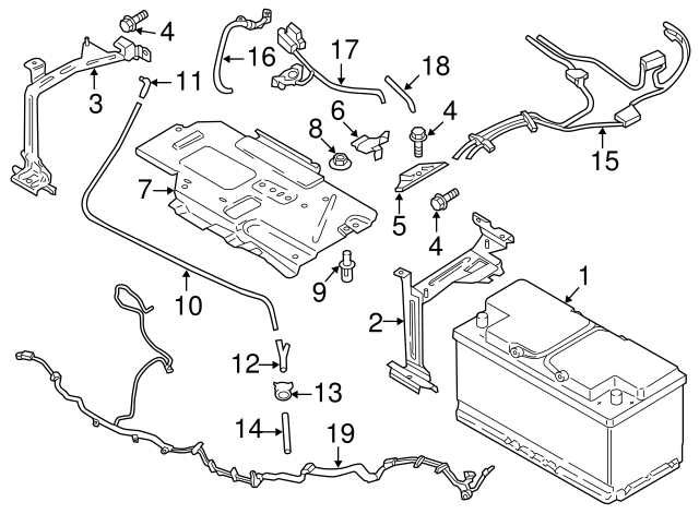 2014-2019 BMW Positive Cable 61-12-9-322-056 | BMW Parts Source