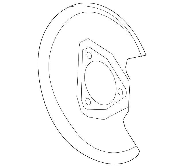 2019-2024 GM Rear Brake Shield 84543343 GM | GMPartsDirect.com