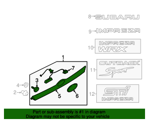 2009-2014 Subaru Impreza OEM NEW 2006-2014 Subaru Impreza WRX STI ...