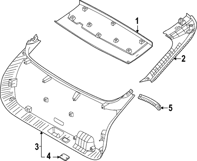 81710-CV000 - Lower Gate Trim 2022 Kia EV6 | Kia.Parts Store