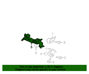2005-2009 Jeep Trans Mount 52124104AC | TascaParts.com