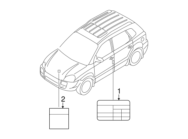97699-1F000 - Label 2005-2010 Kia Sportage | Kia.Parts Store
