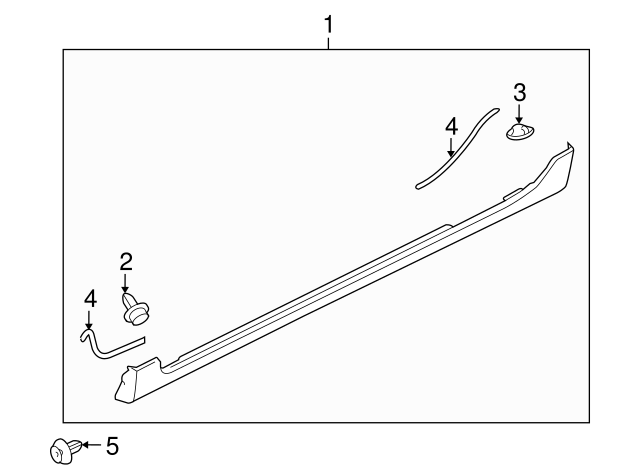2007-2009 Mazda 3 Rocker Molding BR5S-51-P40C-08 | Mazda Parts Advantage