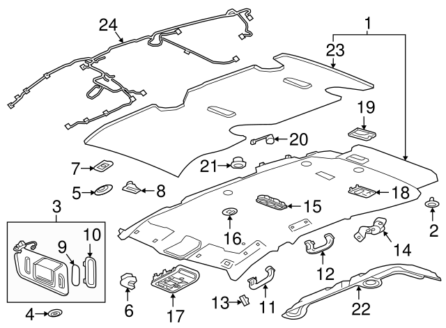 84097733 - Shale Auxiliary Air Conditioning Air Outlet 2018-2021 GM ...
