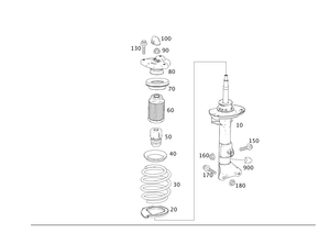 204-321-03-04 - Helical Spring 2006-2015 Mercedes-Benz | Mercedes-Benz ...