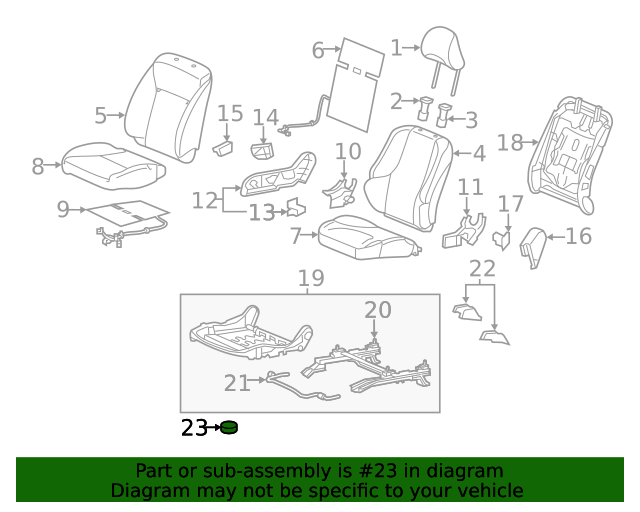 90650-SJK-L01 - Track Cover Cap 2015-2017 Honda Fit | Honda Parts Online
