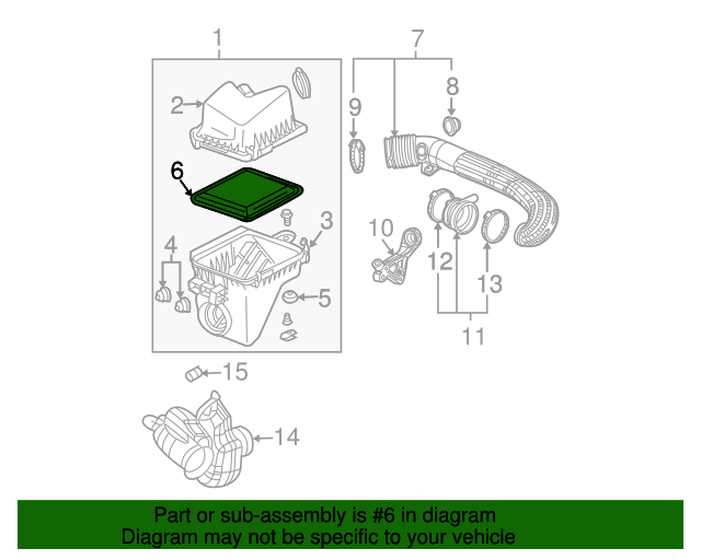 2002-2012 GM Air Filter 22676970 GM | GMPartsDirect.com