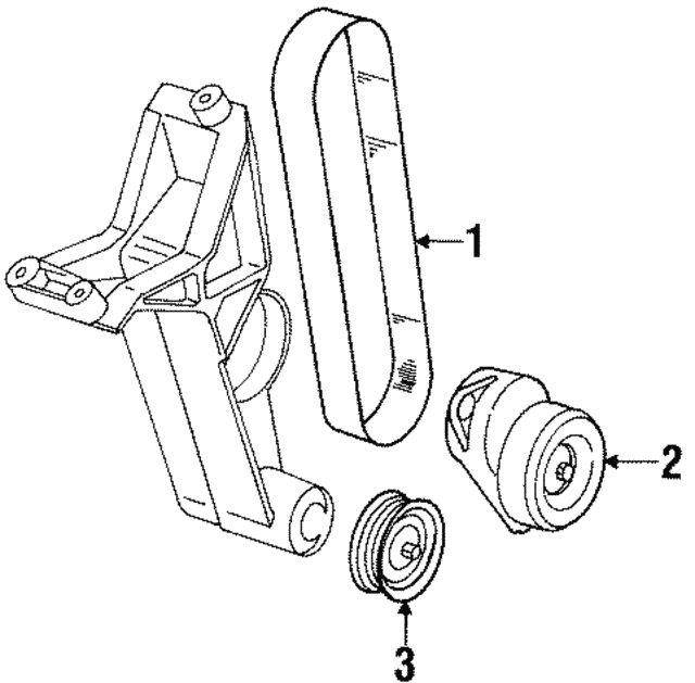 1996-2006 Ford Pulley F8CZ-6C348-AA | QuirkParts