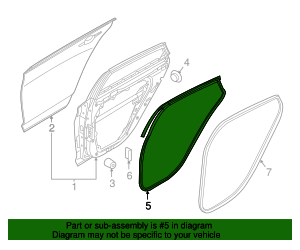 2015-2019 Hyundai Sonata Door Weather-Strip 83140-C1000 | QuirkParts