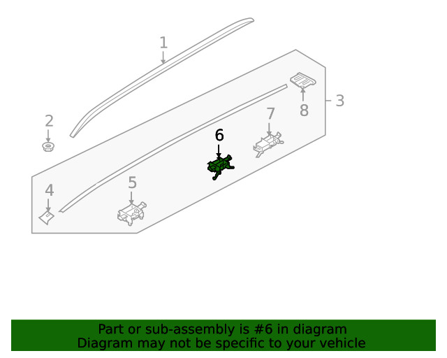 87245-R5000 - Roof Molding Clip 2021-2022 Kia Sorento | Kia.Parts Store