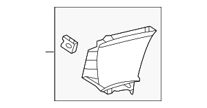 71172-T6Z-A00 - Inner Duct 2021-2025 Honda | Honda Parts Online