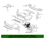 71177-T6Z-A00 - Duct L Front Bumper - Genuine Honda Parts