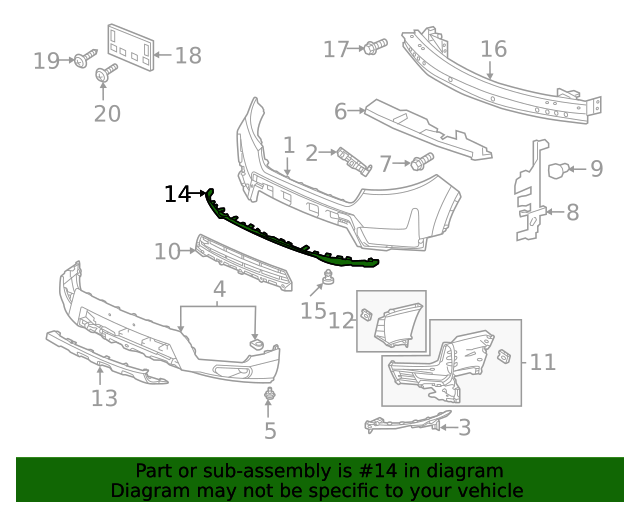 2021-2023 Honda Lower Deflector 71111-T6Z-A50 | Honda Zone Parts