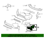 71102-T6Z-A10 - 2021-2025 Honda - Trim Molding | Genuine Honda Parts