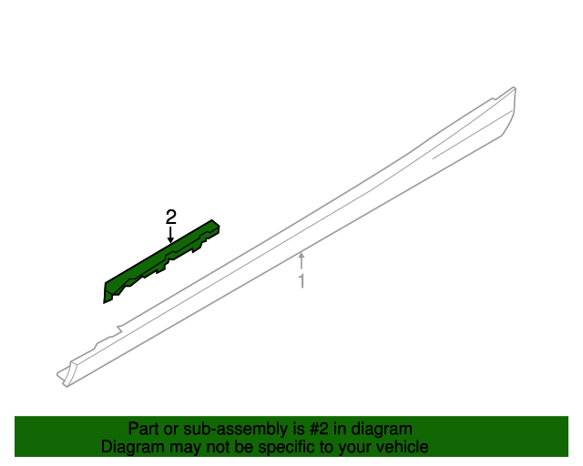 51778056820 - 2014-2021 BMW Rocker Molding Retainer (51-77-8-056-820 ...