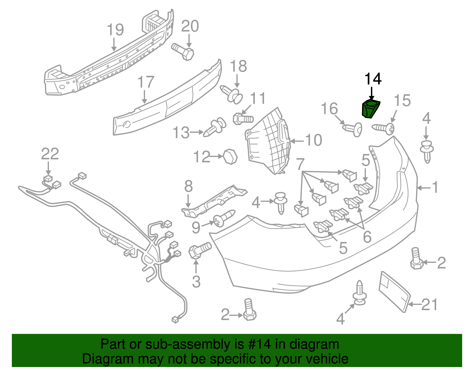 2009-2013 Mazda 6 Bumper Bracket GS3L-50-321B | Mazda-Parts