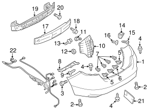 Mazda OEM Bumper Cover Part# GSYL-50-221B-BB | OEM Vehicle Parts