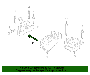 2009-2023 Volkswagen Side Support Mount Bolt N-107-015-01 | Volkswagen ...