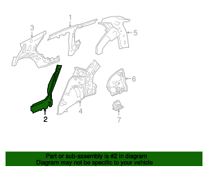 64720-TG7-315ZZ - 2016-2025 Honda - Extension L Rear Wheel Arch ...