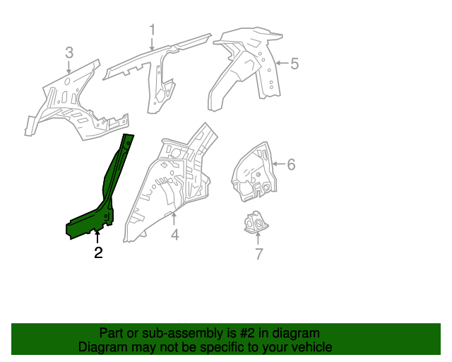2017-2021 Honda Extension, R Rear Wheel Arch 64320-TG7-315ZZ | OEM ...