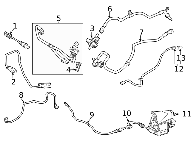 139-010-34-01 - Purge Line 2021-2023 Mercedes-Benz GLA 45 AMG ...