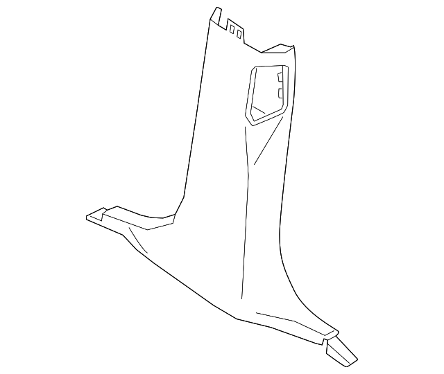 Genuine BMW 51-43-7-496-417 | Lower Center Pillar Trim | FREE Shipping ...