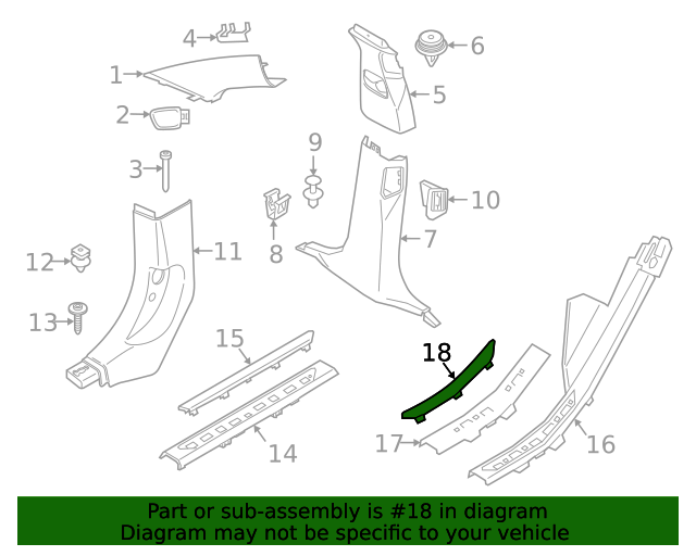 51478072217 - 2019-2023 BMW X5 Sill Cover (51-47-8-072-217) | BMW of ...