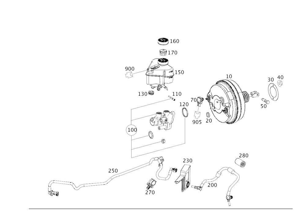 222-430-14-29 - Vacuum Line 2015-2017 Mercedes-Benz S550e | Mercedes ...