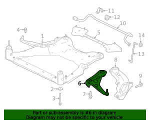 54501-6CA0A - Control Arm 2019-2024 Nissan Altima | Nissan Parts ...