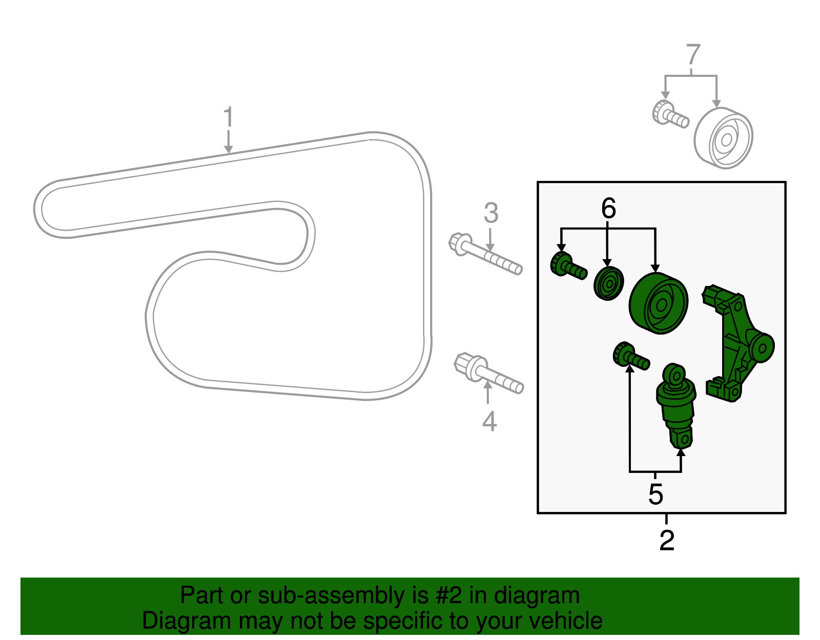 31170-6B2-A01 - Serpentine Tensioner 2018-2022 Honda Accord | Honda ...