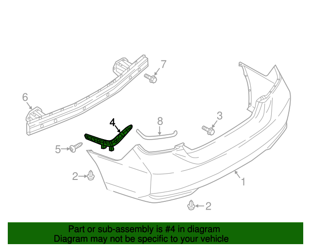 2017-2024 Mitsubishi Mirage G4 Side Retainer 6410C434 | Mitsubishi ...