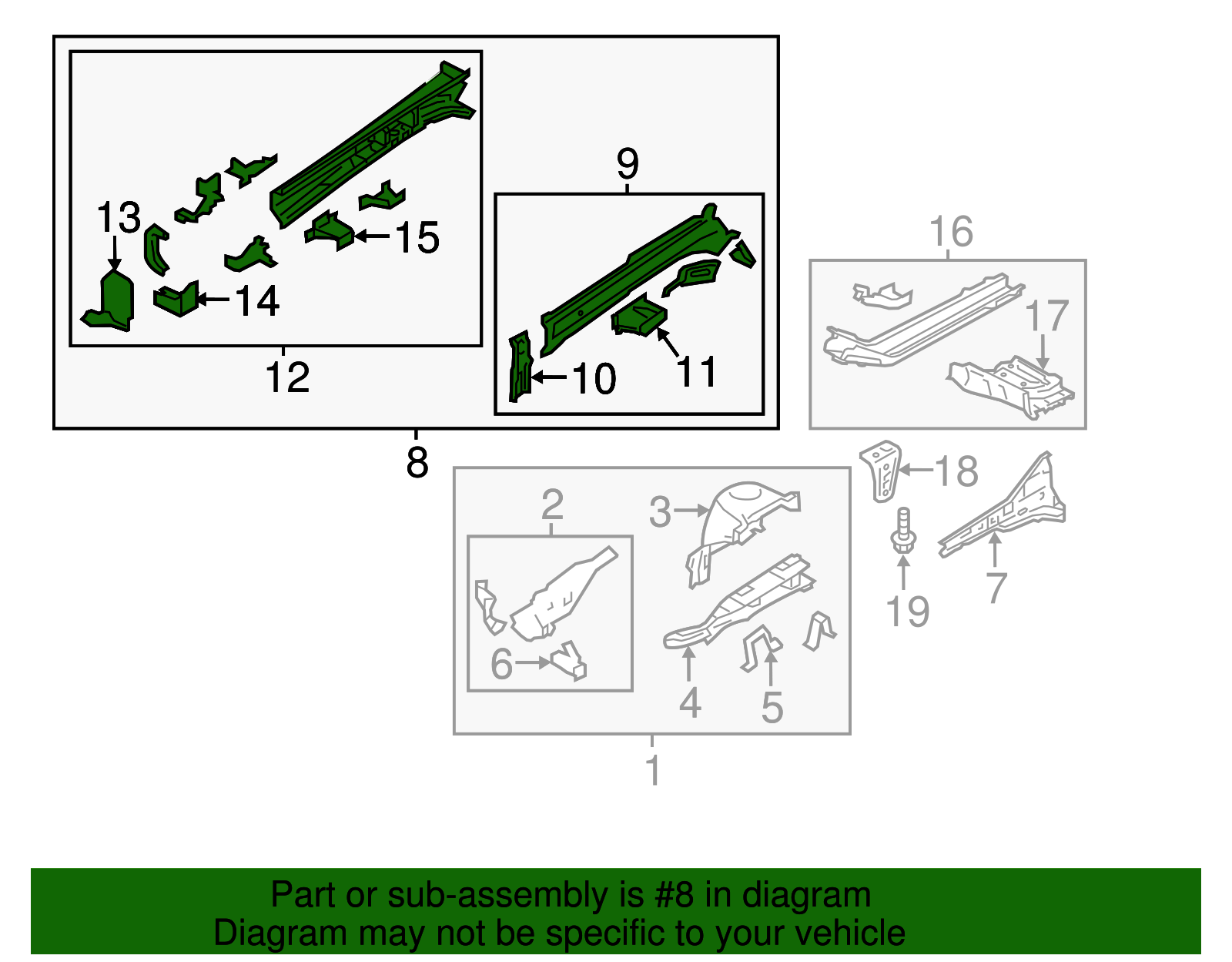 51620FJ2229P - High-Quality Frame Side Member Assembly for 2014-2017 ...